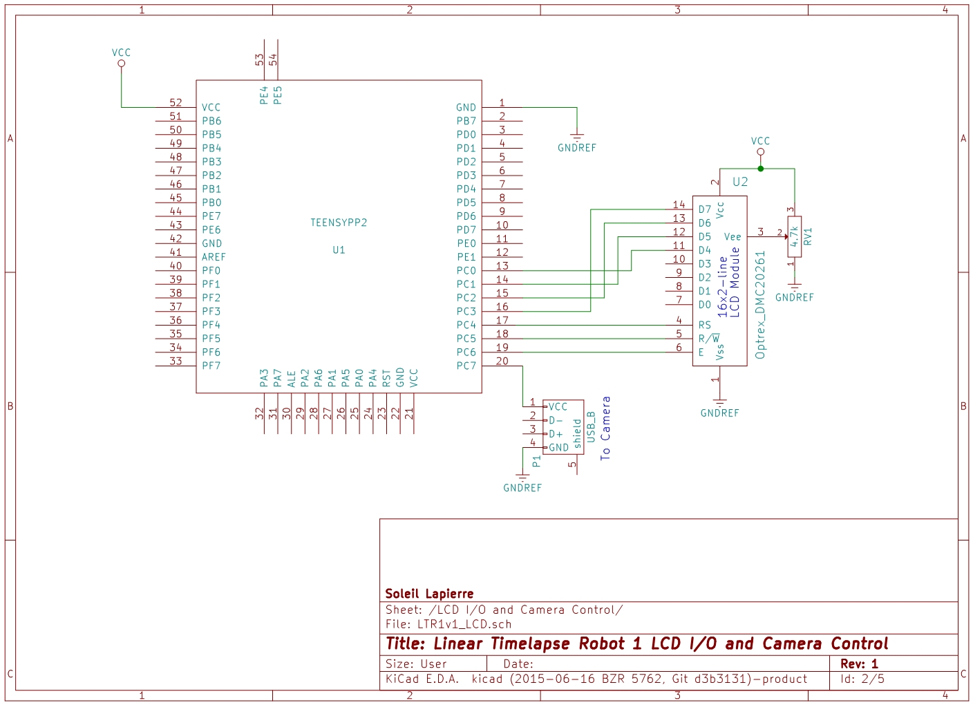 Linear Timelapse Robot v1